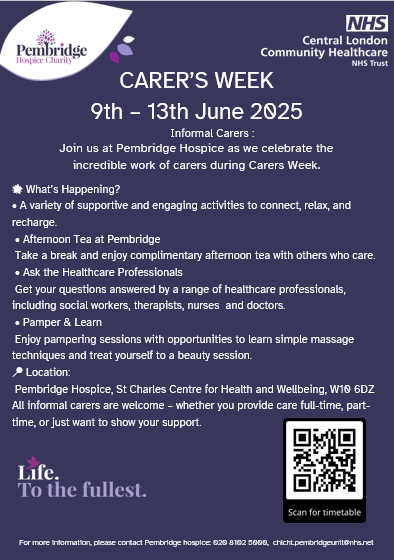 Carers Week 2025 - Hosted by The Pembridge Specialist Palliative Care ...